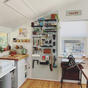 Mid Century Modern Abstract Cubist Oil on Board New York City Margit ...