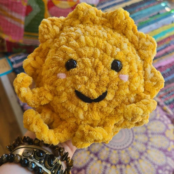 Mini Raya Sunshine Crochet Pattern | Amigurumi Sun Pattern - Etsy