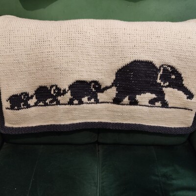 Elephant Pattern, Chart, Elephant Chart, Knit Pattern, Knit Elephant ...