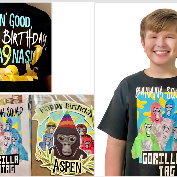 Gorilla Tag Cake Topper, Gorilla Tag Cake, Gtag Cake, Gorilla Tag ...