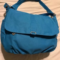 Waxed Canvas Backpack for School , Diaper Bag Backpack Purse , Teal ...