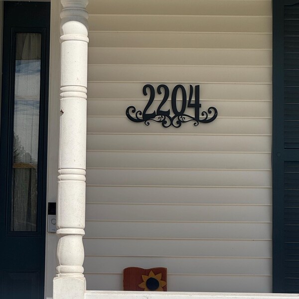 Decorative Custom House Address Sign - Etsy