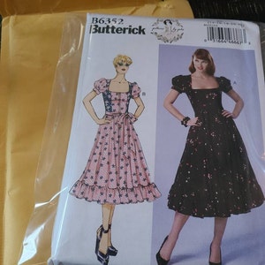 Burda Sewing Pattern 6629 Size 10-20 Misses Dress With Flared - Etsy