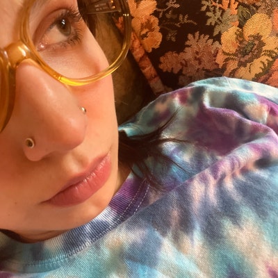 Twinkle Twinkle Little Bat Nose Stud in Sterling Silver / - Etsy