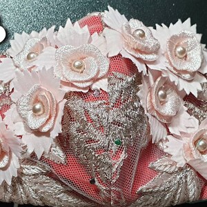 3D rhinestone centered Chiffon handmade flower for baby | Etsy