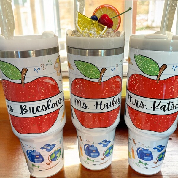 20oz Skinny Tumbler Design Sublimation Template Teacher, Teacher Png ...