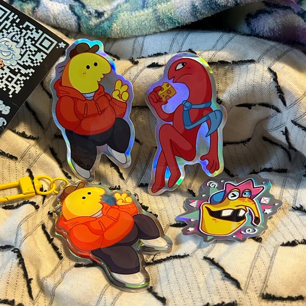 Smiling Friends - Stickers - Pim, Charlie, Alan, Glep, Gwimbly - Etsy