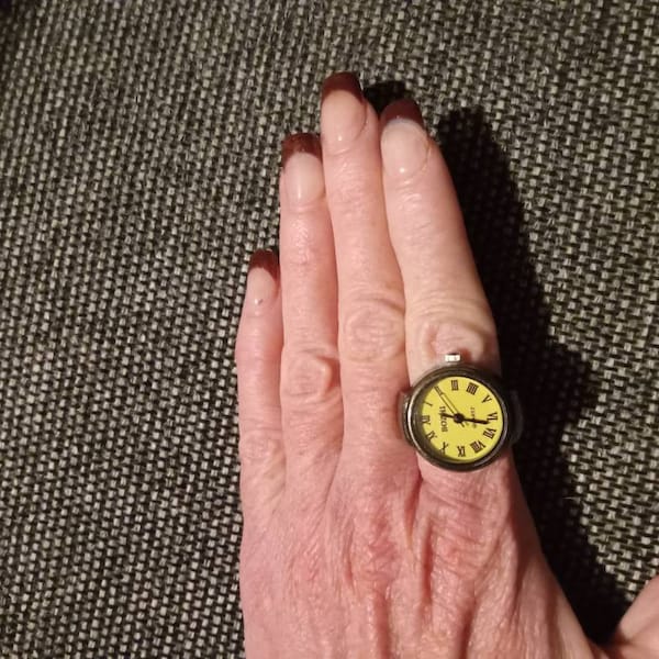 Y2K Vintage Watch Ring Functional Unique Clock Mini Watch Girlfriend ...