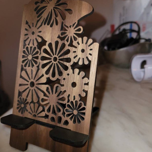 Custom Phone Stand With Artistic Butterfly, Dragonfly, or Heart - Etsy