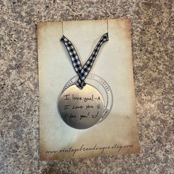 Your Handwritten Ornament -personalized Christmas Ornaments- Your ...