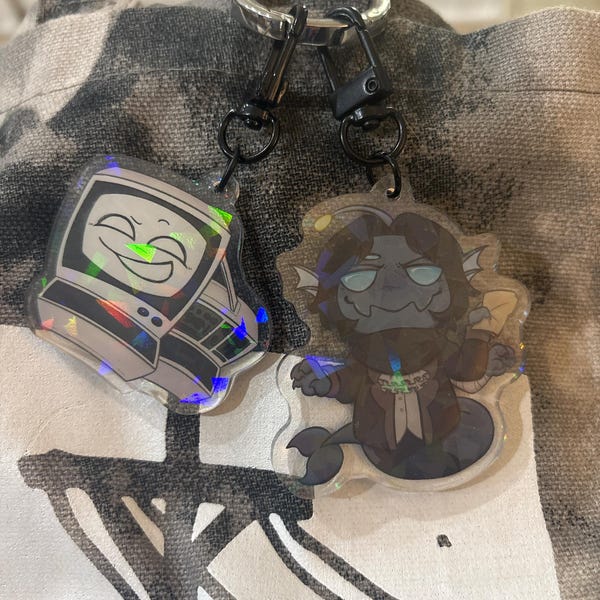Roblox Pressure Holographic Acrylic Keychains - Sebastian Solace and ...