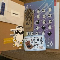 Cute Penguin Dance Stickers | Daily Kawaii Decorative Party Animal ...
