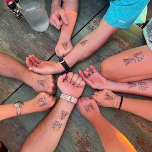 Birthday Party Photo Tattoos Face Tattoos Custom - Etsy