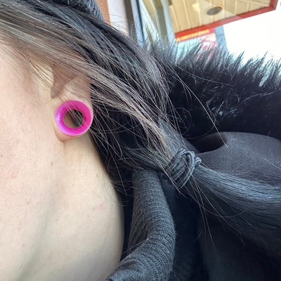 Golden Star Light Dangle Gauges Tiny Small Gold Stars Steel Ear Plugs Gauges Tunnels Dangles ...