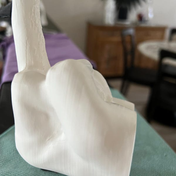 The Duck-you: Original 3D Printed Figurine - Middle Finger Statue ...