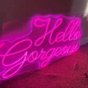 Initials Neon Sign Custom Wedding Decor, Custom Name Sign Wall Decor ...