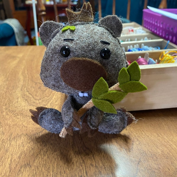 Felt Wombat Pattern Felt Australian Animals Felt Animals Pattern Wombat ...