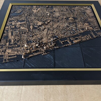 3D Dallas Digital Files 3D STL File Dallas 3D Map 3D City Art 3D ...