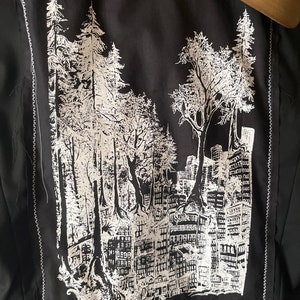 Forest Wins Large Screenprint Canvas Back Patch, White on Black Punk ...