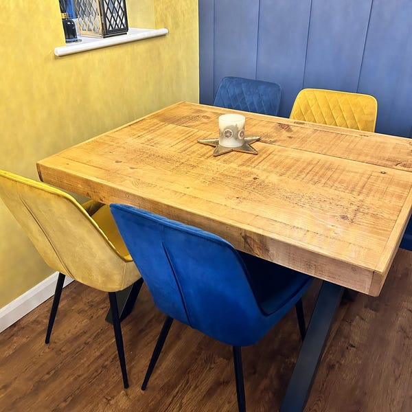 Rustic Farmhouse Clifford Dining Table Reclaimed Wood - Handmade ...
