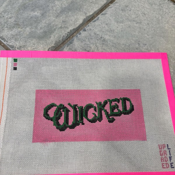 Wicked Needlepoint Chart Pattern - Etsy