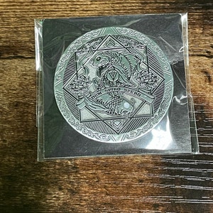 DND DRUID COIN, Large Dungeons and Dragons Charachter Coin D20 Rpg - Etsy