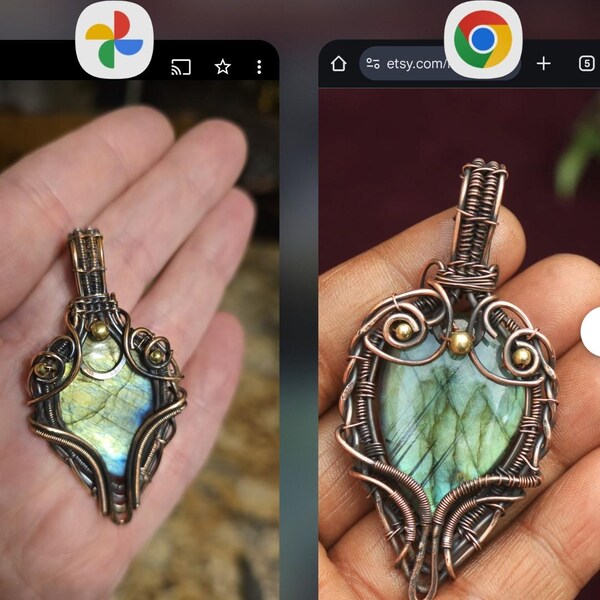 Tiger Eye,moonstone Evil Eye Gemstone Copper Wire Wrap Pendant Jewelry ...