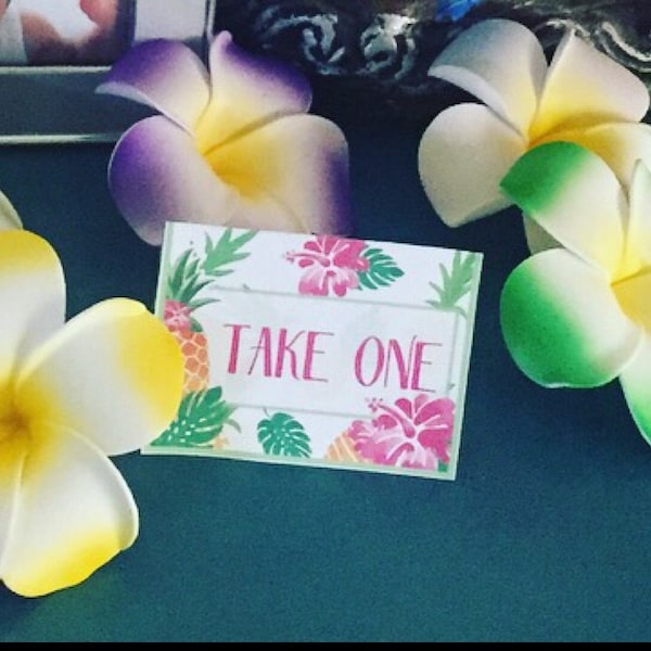 Pineapple Place Cards Printable, Luau Food Label, Hawaiian, Party Like ...