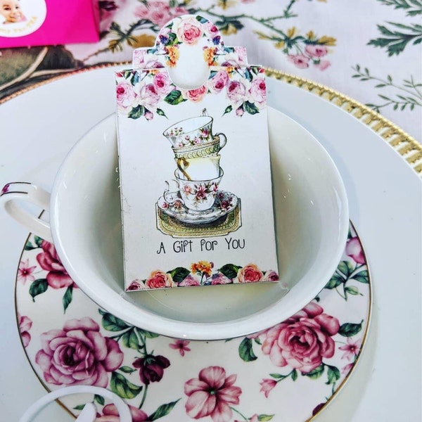 Printable Tea Bag Gift - Friendship Mini Tags - Tea Bag Gift Tags - Tea ...