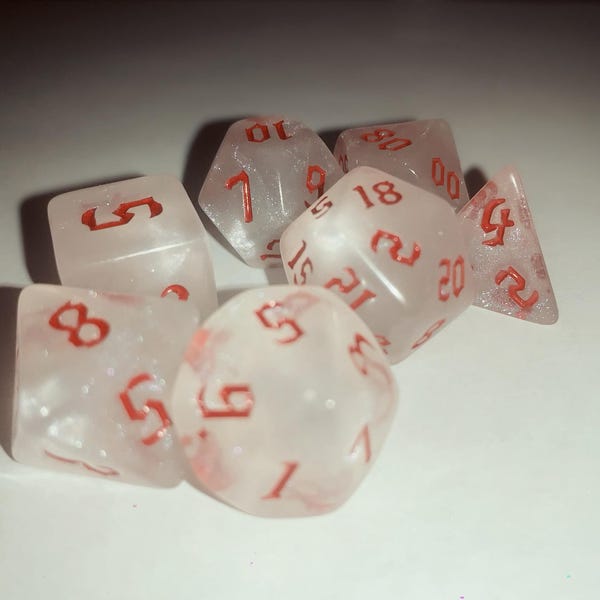 Midnight Koi Fish Dnd Dice Set for Dungeons and Dragons D20 TTRPG ...