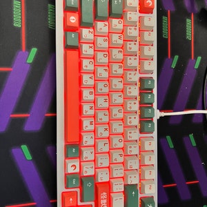 Pretty Anime Girl High End Keycap Set With 2 Version of Backlit PBT ...
