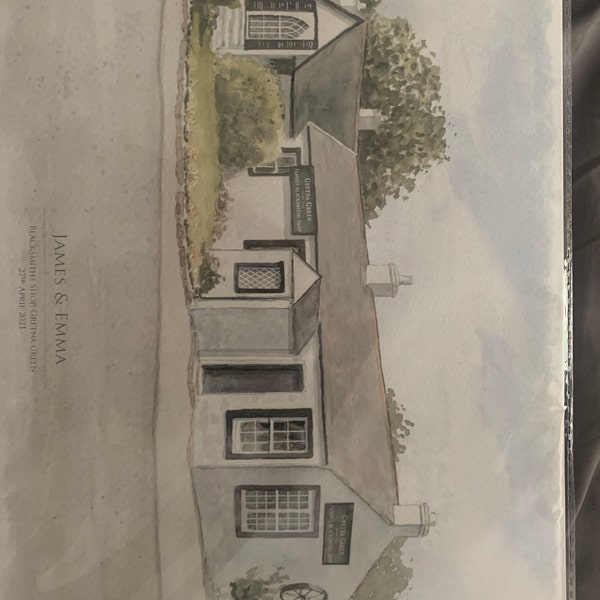 Phantom House Painting, Galgorm, Original Art Print by Paperbark ...