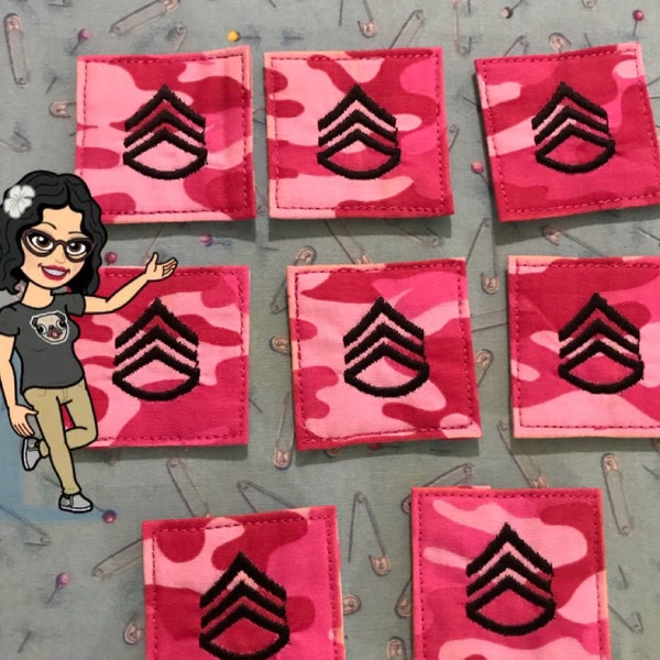 ARMY Enlisted Rank Mini Size in the Hoop Instant Download Design by ...