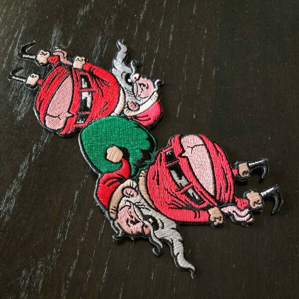 Bad Santa Mooning Embroidered Iron on Patch 3 3/4" X 3 1/2" - Etsy