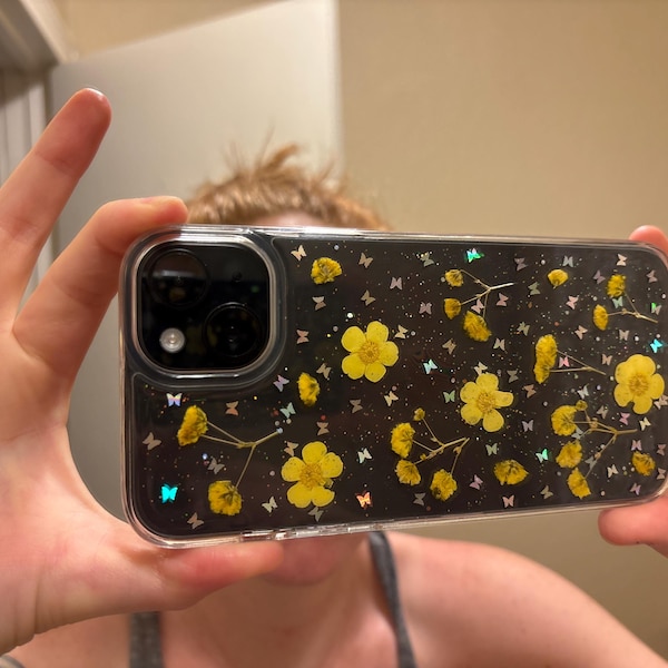Real Flower, Pressed Dried Fruit, Floral Phone Case, iPhone 16,15,14,13 ...
