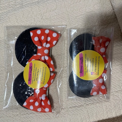 Mickey Ears Hair Clips, Minnie Ears, Mouse Ears, Mouse Ears Hair Clips ...