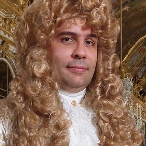 Authentic Gray Extra Long Period Luis XVI Wig Authentic Nobleman ...