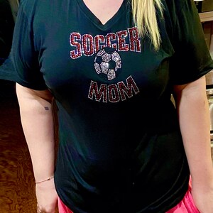 Rhinestone Transfer Football Peace Sign Iron On | Etsy