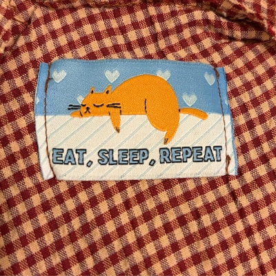 Sewing Labels for Spare Button Pack of 6 Woven Labels emergency Button ...