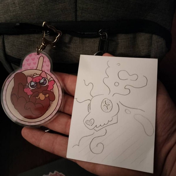 Mysterious Woman Keychains, Double-sided | Centaurworld - Etsy