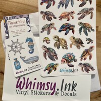 Sea Turtles Vinyl Sticker Sheet Great for Planners, Journaling ...