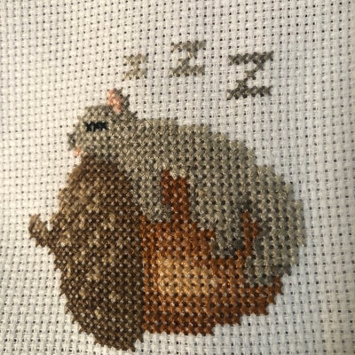 Gray Squirrel Cross Stitch PDF Bundle Set of 4 Gray Squirrels Instant ...
