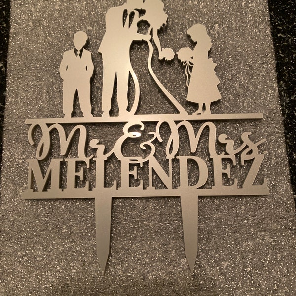 Family Cake Topper,wedding Cake Topper With Children,family Cake ...