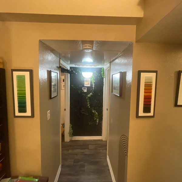 Modern Glass Art Green Wall Art 3D Wall Art Glass Art Fused Glass Wall ...