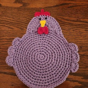 Crochet Pattern for the Swanky Chicken Trivet Potholder PDF Instant ...