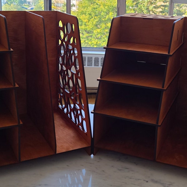 Desk Organizer Wood,office Desk Organizer,wooden Display Rack,document ...