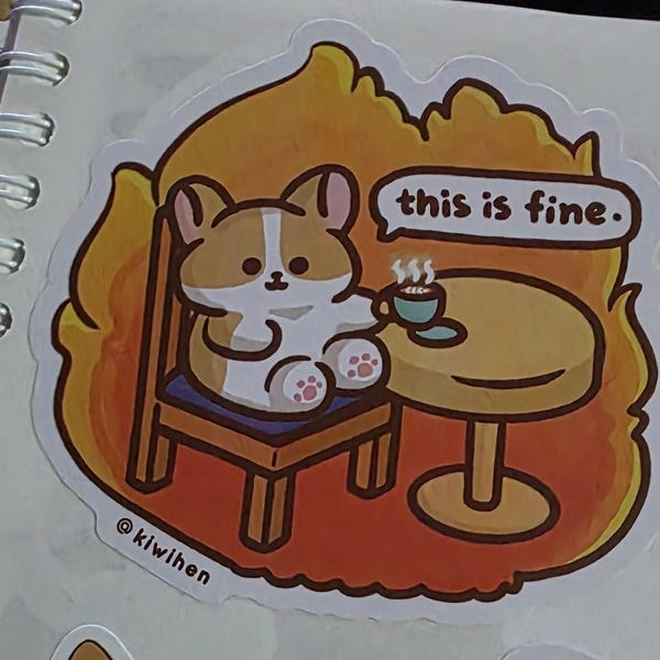 Corgi Bento Box Sticker, Corgi Sticker, Dog Stickers, Cute Stickers ...