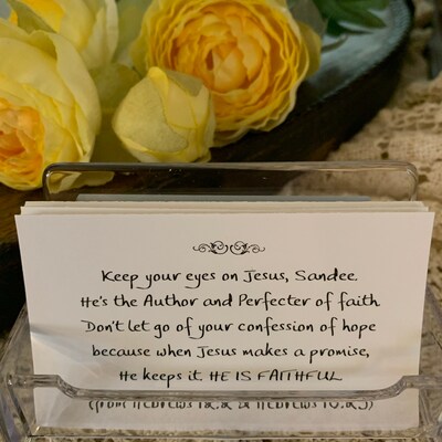 Personalized Scripture Cards, Small Set - Etsy