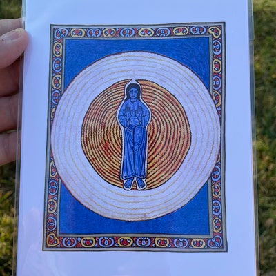 Hildegard of Bingen's Art: the True Trinity in True Unity 3 Sizes Circa ...