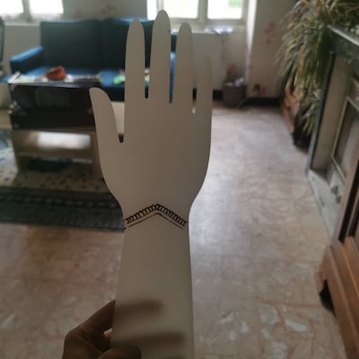 Reusable Henna Hand Acrylic Plastic Template for Homemade Henna ...